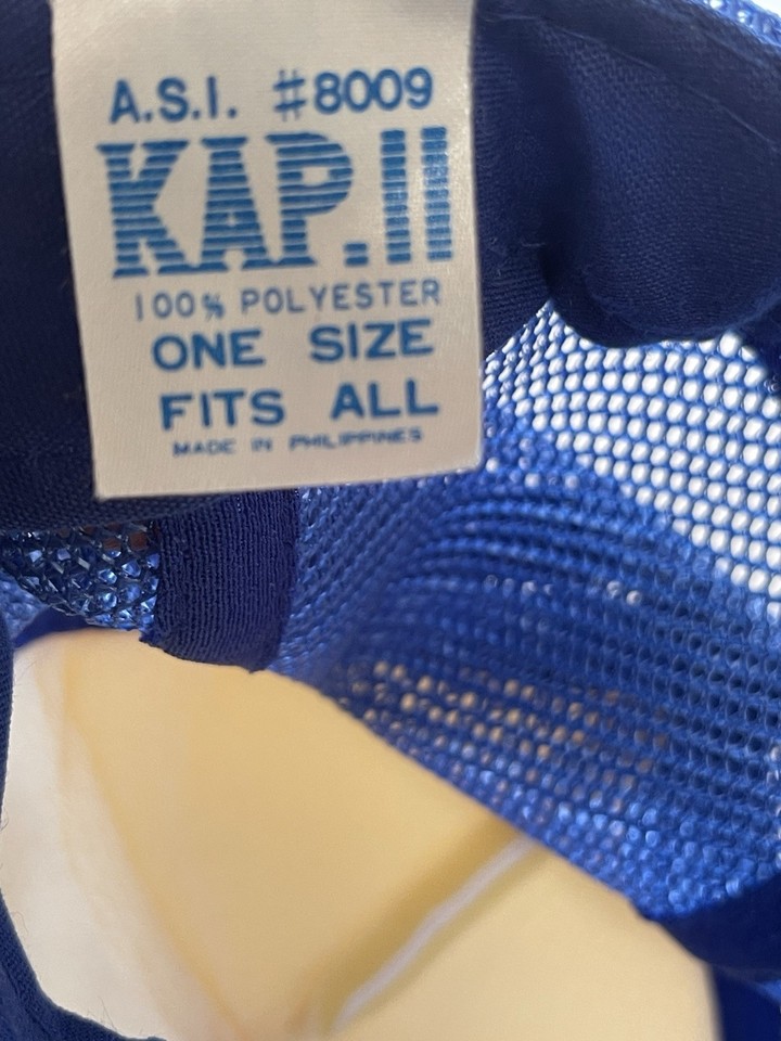 Vintage Cashstream First United Bank Blue Snapback Trucker Hat Local ...