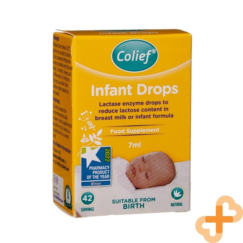 COLIEF INFANT DROPS Lactase Enzyme Drops To Reduce Lactose Content In ...