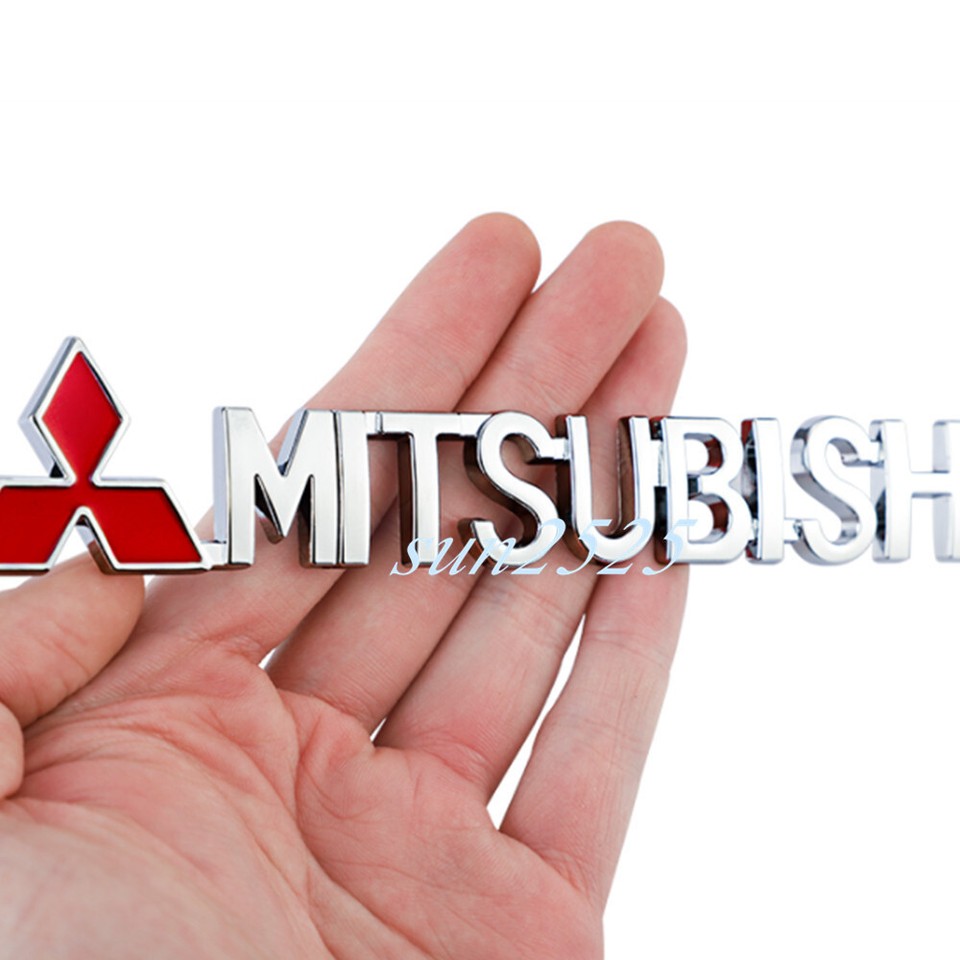 For LANCER Chrome Trunk Nameplate Badge Rear Trunk Emblem Car Sticker ...