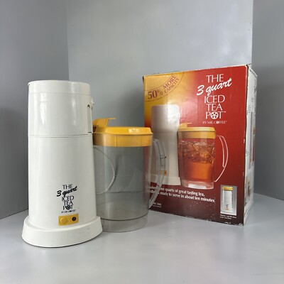Mr Coffee Iced Tea Maker 3 QUART TM3 Vintage Sunbeam 1993 With Box | eBay
