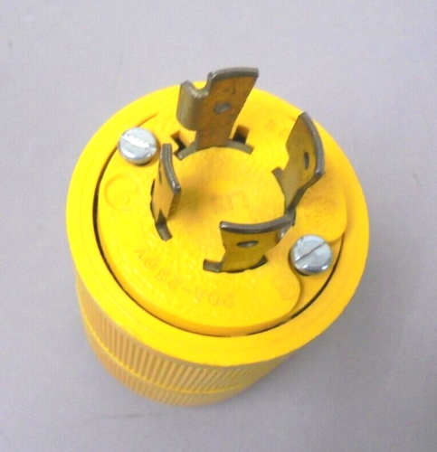 General Electric Twist Lock Male Cord End 20A 3-Pole 250V Plug 4 Wire 3 ...