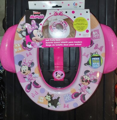 Disney Minnie Mouse Soft Pink Potty Seat with Potty Hook, 18m+ FREE ...