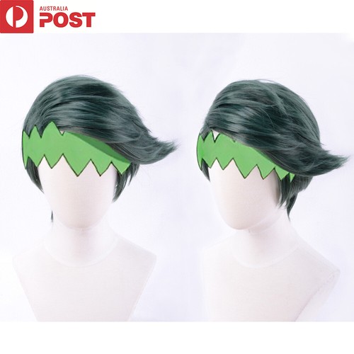 Anime JoJo's Bizarre Adventure Rohan Kishibe Green Short Cosplay ...