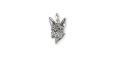 Boxer Charm Jewelry Sterling Silver Handmade Dog Charm DG8H-C | eBay