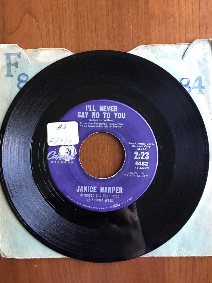 Janice Harper Love Is A Dangerous Thing / I’ll Never Say No To You 45 ...