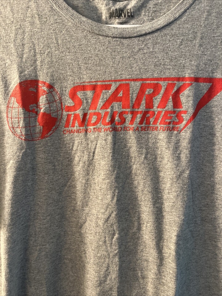 TONY STARK INDUSTRIES T-Shirt Size M IRONMAN MARVEL COMICS | eBay
