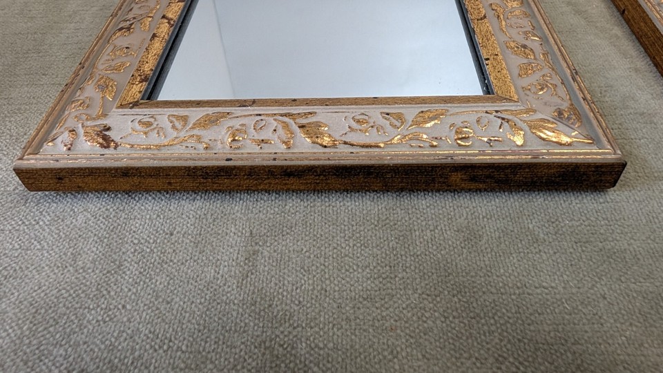 Lot of 2 Small Accent Mirrors 12" x 7" Made in USA | eBay