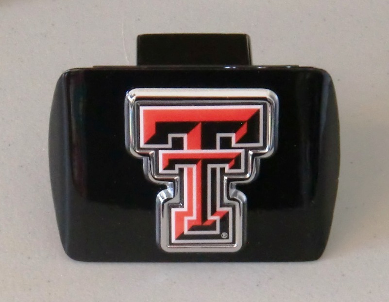 Texas Tech Red Raiders Chrome Metal Black Hitch Cover ("TT" w/CLR) NCAA ...