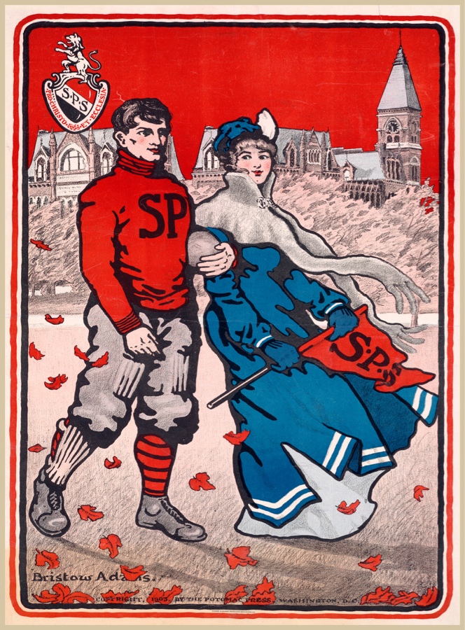 Designer decoration Poster.Bristow Adams.Football.Home Room art print ...