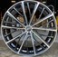 22" Inch Black & Machined BBY 02 Illusion Wheels Rims 5x114.3 5x4.5 ...