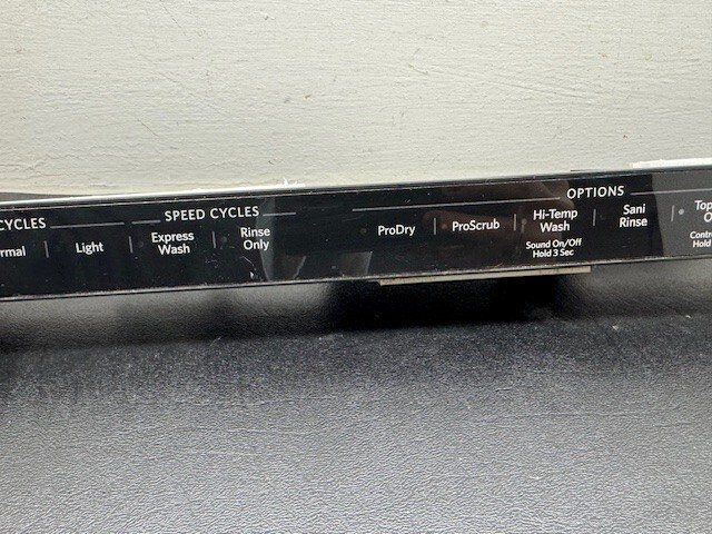 Whirlpool KitchenAid Dishwasher Touch Control Panel W10803367 ...