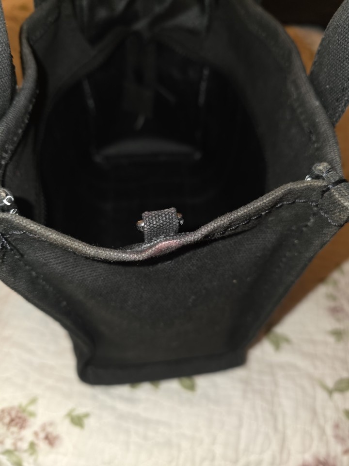 Marc Jacobs Black Canvas Tote Bag Mini | eBay UK