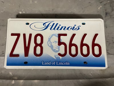 ILLINOIS LICENSE PLATE ZV8 5666 666 | eBay