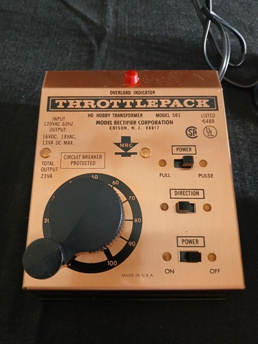MRC ThrottlePack HO Train Control Model 501 in original box - VGUC | eBay