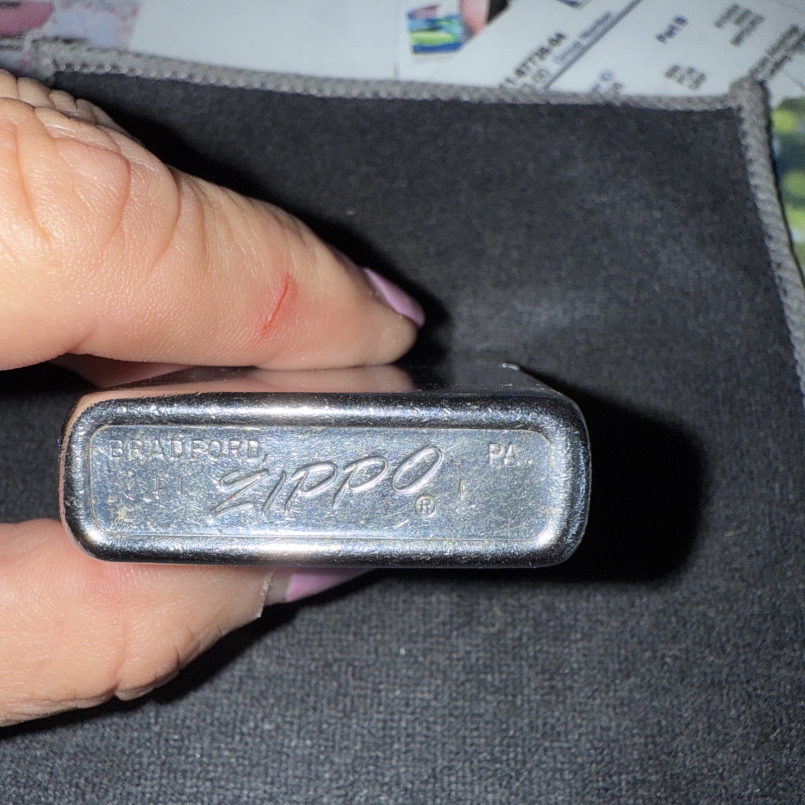 Zippo Vintage 1955-1979 Polished Chrome Lighter Custom Engraving. RARE ...