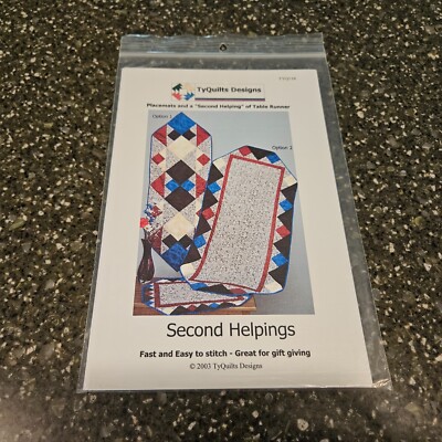 Second Helpings Table Runner Place Mat Quilt Pattern TyQuilts Designs ...