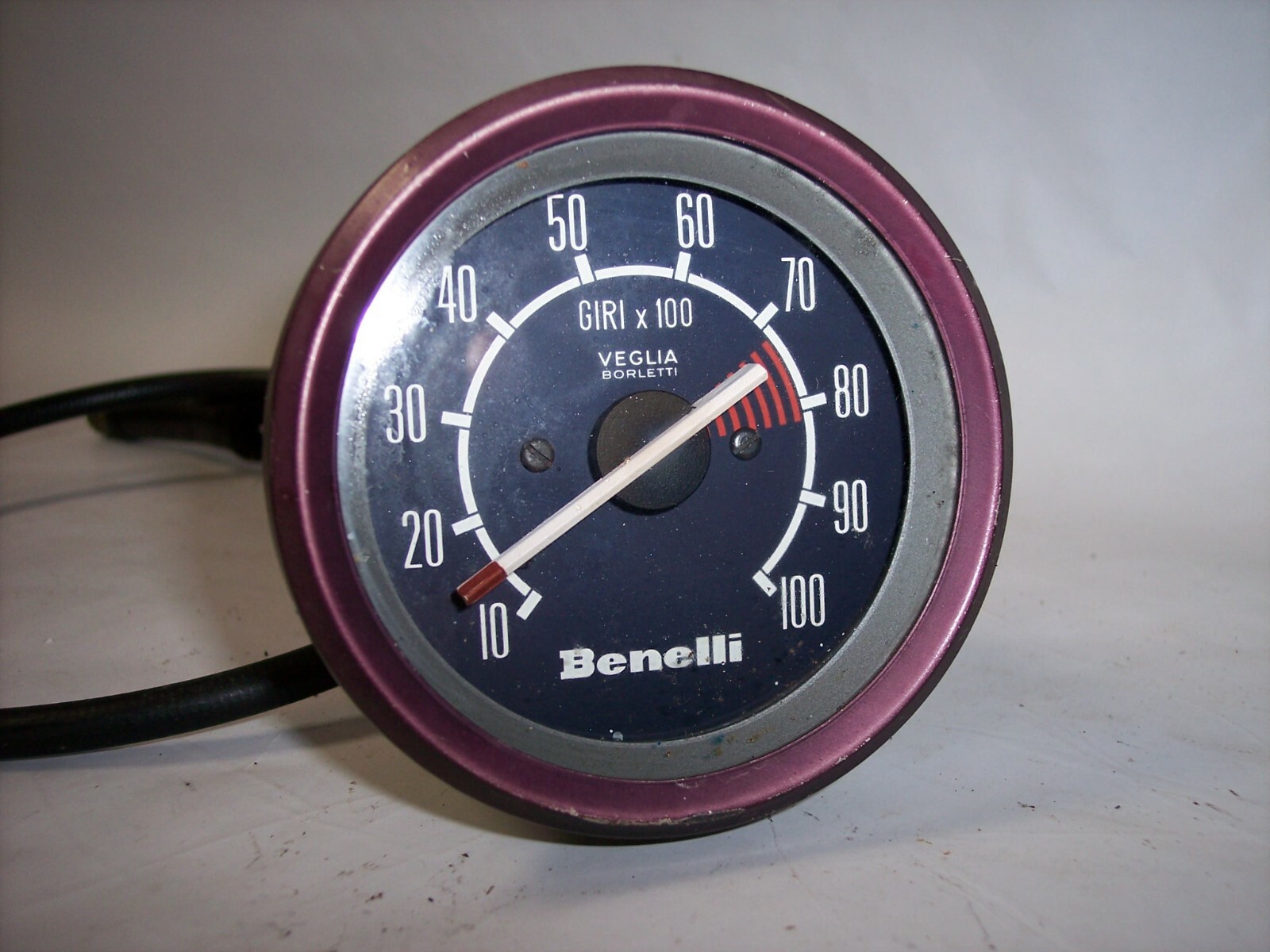 TACHOMETER BENELLI 10,000 RPM VEGLIA BORLETTI TACH GIRI X 100 | eBay