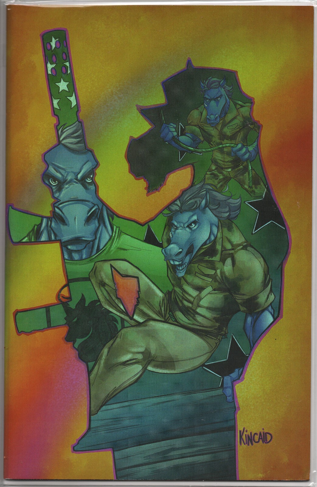 Warcorns #1 Gold Foil Ryan Kincaid Last Wolf Legion Combat Unicorns For ...