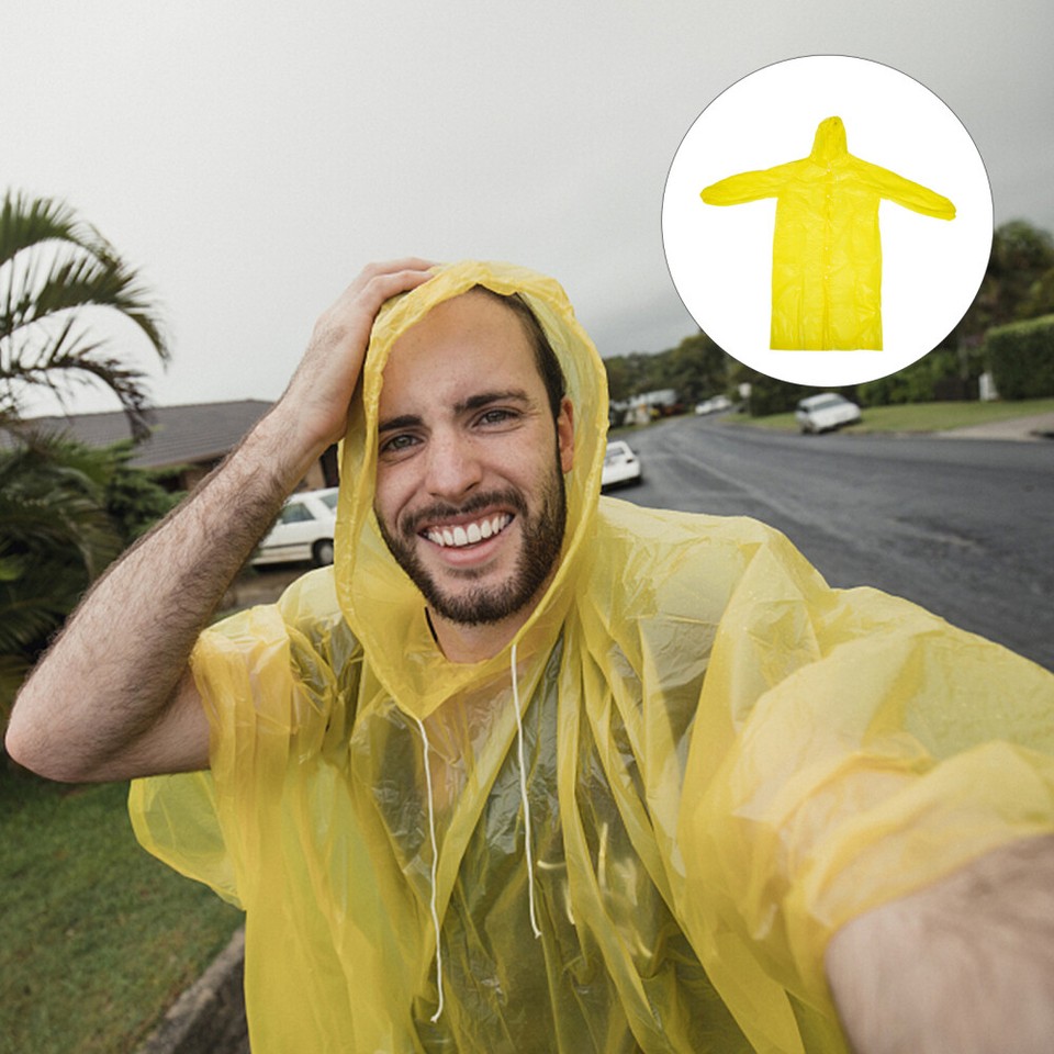 Bike Rain Cape Clear Rain Coats Camping Rain Cloak Hiking Rain Cape | eBay