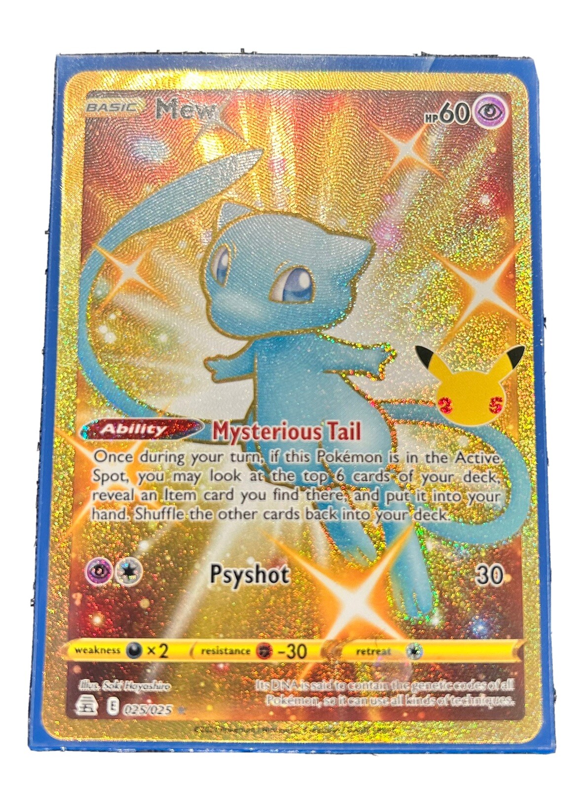 Pokémon TCG Mew (Secret) Celebrations 025/025 Holo Secret Rare Perfect ...
