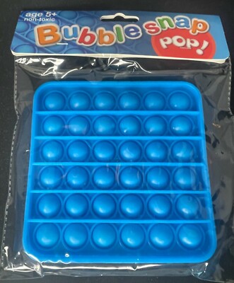 Bubble Silicone Sensory Snap Pop Fidget It Toy Relief Blue Square | eBay