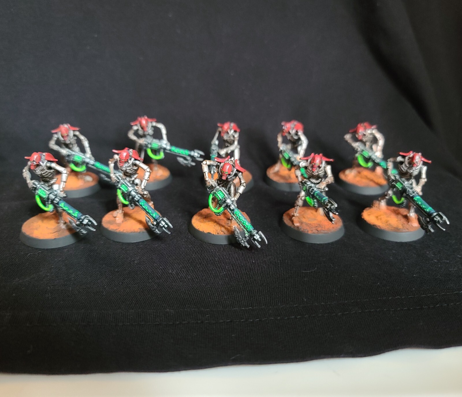 Warhammer 40k Necron Warriors Pro Painted Novokh Dynasty | eBay