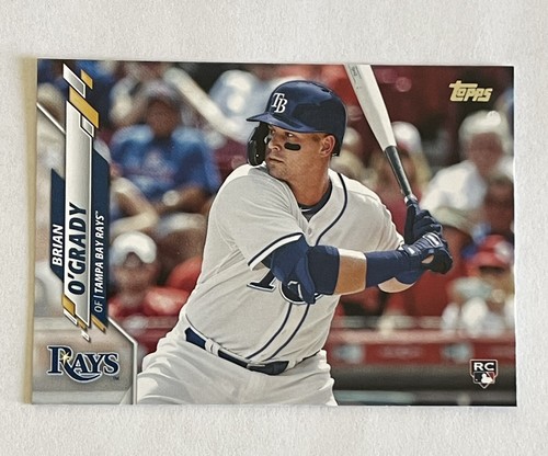 TOPPS 2020 BRIAN O'GRADY #548 ROOKIE OUTFIELD TAMPA BAY RAYS BASEBALL ...