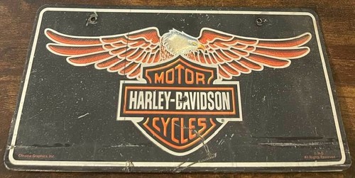 Vintage Harley-Davidson Motorcycles Booster License Plate Harley Rider ...
