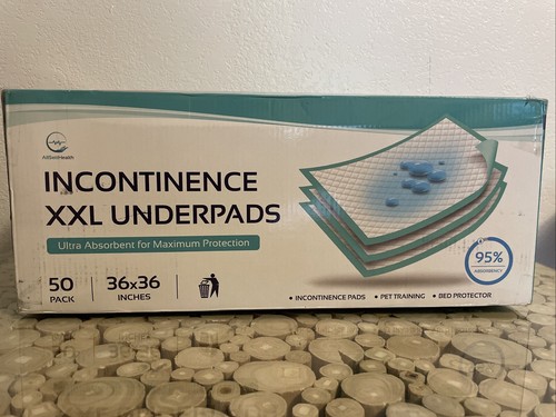 50 Adult Disposable Chair Incontinence Bed Protector Pads Underpads ...