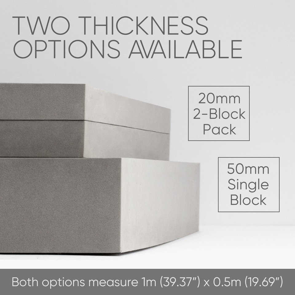 FOAM FORGE Ultra High Density EVA Foam Blocks - Perfect for thick ...