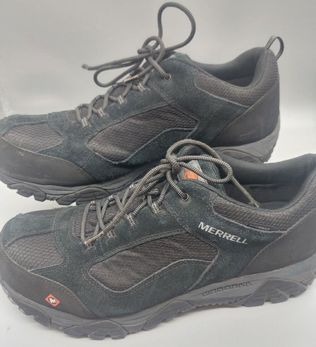 Merrell Select Grip Work Leather Shoes Men's 15 M Black Waterproof Non ...