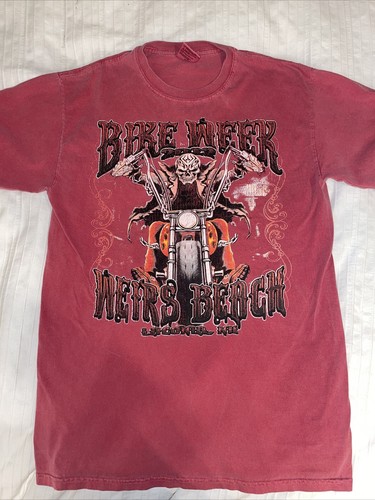 BIKE WEEK Laconia NH Weirs Beach T-shirt 2012 SKELETON RIDER MOTORCYCLE ...