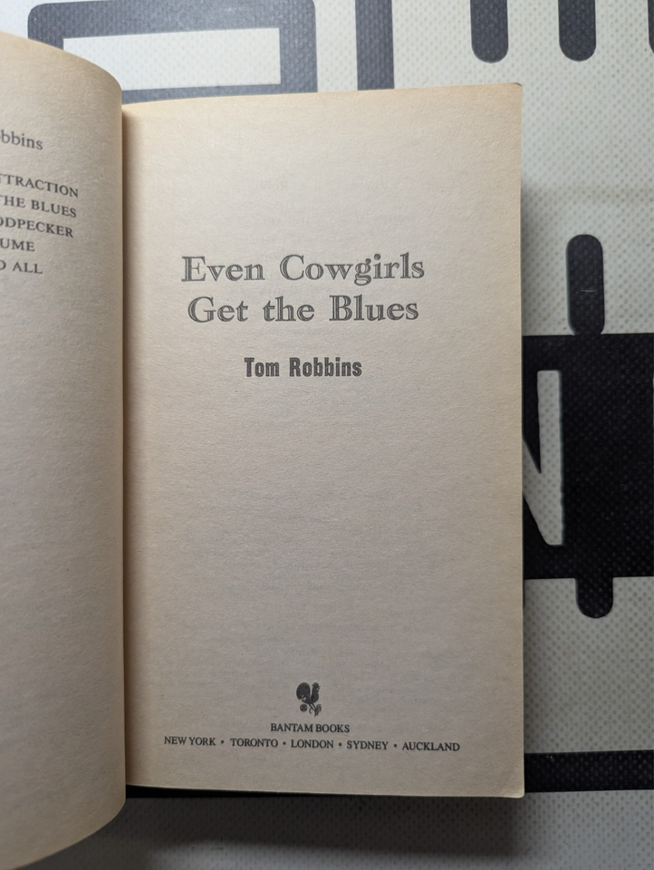 Even Cowgirls Get the Blues by Tom Robbins 1993 Paperback Vintage! Warm ...