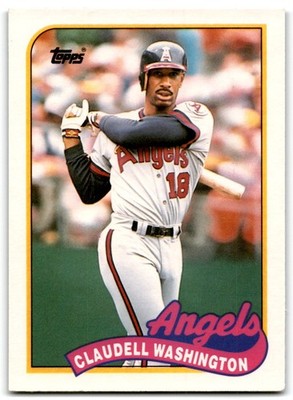 1989 Topps Traded Claudell Washington California Angels #125T | eBay