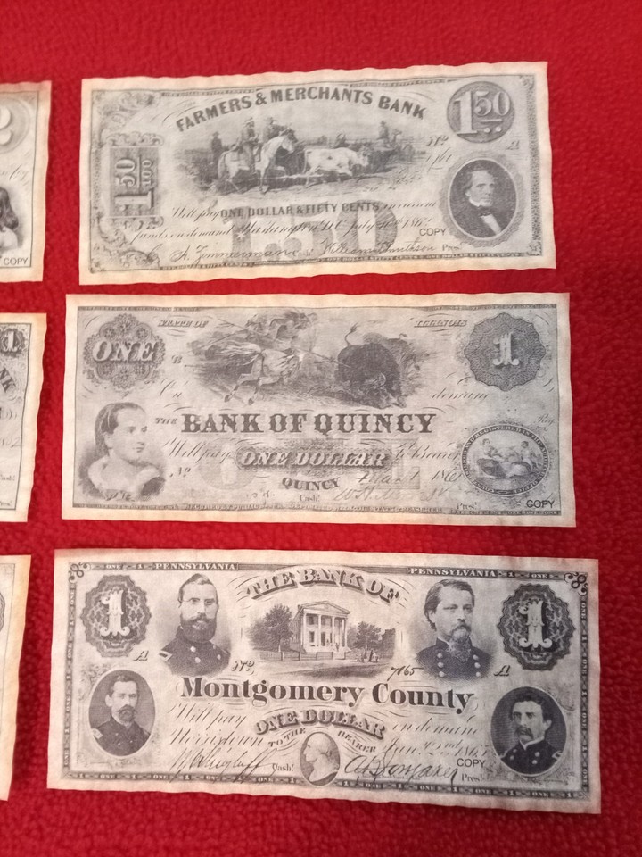 Confederate Currency Reproduction Bills (12 Total) | eBay