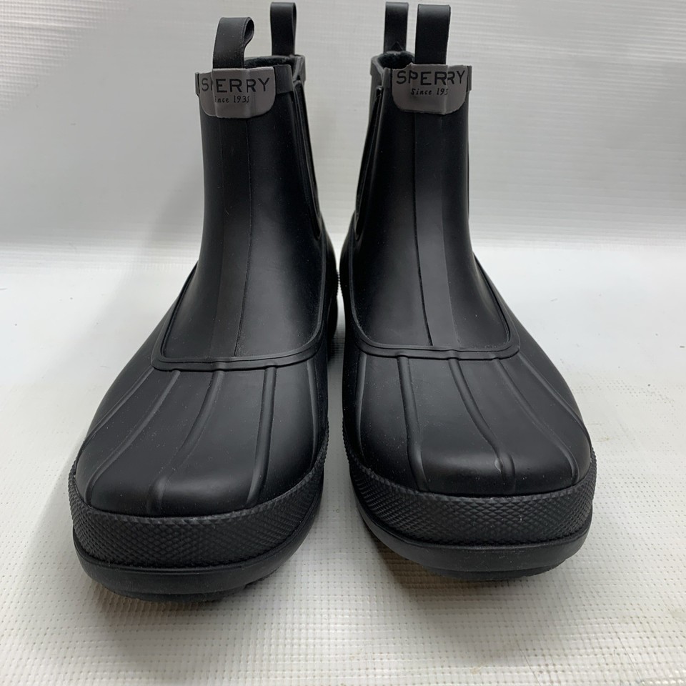 Sperry Top-Sider Mens Cold Bay Black/Grey Rubber Chelsea Boots Size 10. ...