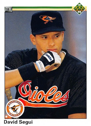 David Segui 1990 Upper Deck 773 Baltimore Orioles Rookie Baseball Card ...
