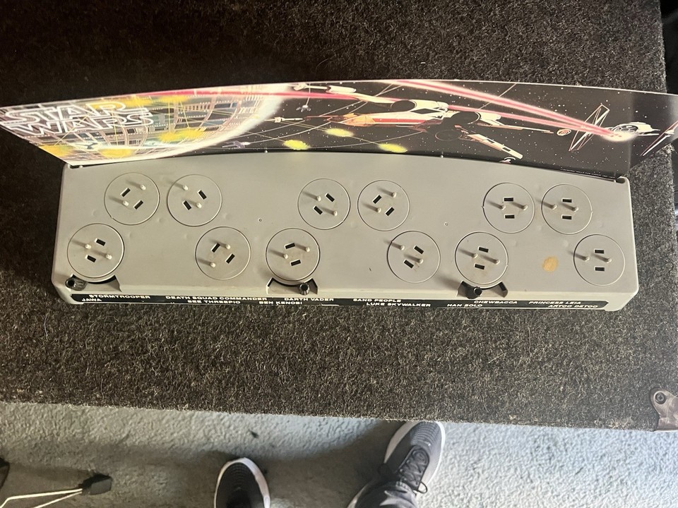 STAR WARS Original First 12 Kenner Display Stand w/reproduction ...