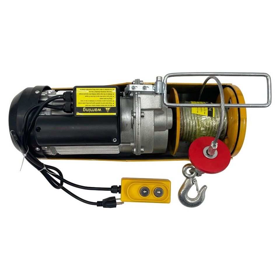 2000 LBS Electric Hoist Crane Multifunctional Lift Wired Remote Control ...
