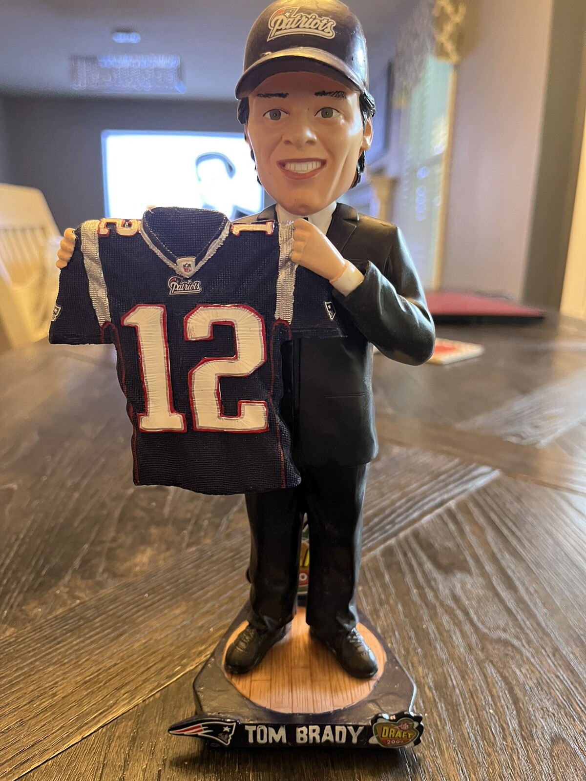 Tom Brady Draft Day Bobblehead- Rookie Goat Ultra Rare Mint. New ...