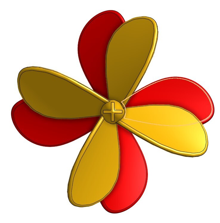 1/350 Mike class SSN submarine 2 x tandem-rotating propeller set Mikro ...