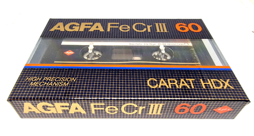 AGFA FECR III CARAT HDX 60 Blank Audio Cassette Tape (Sealed) New! | eBay