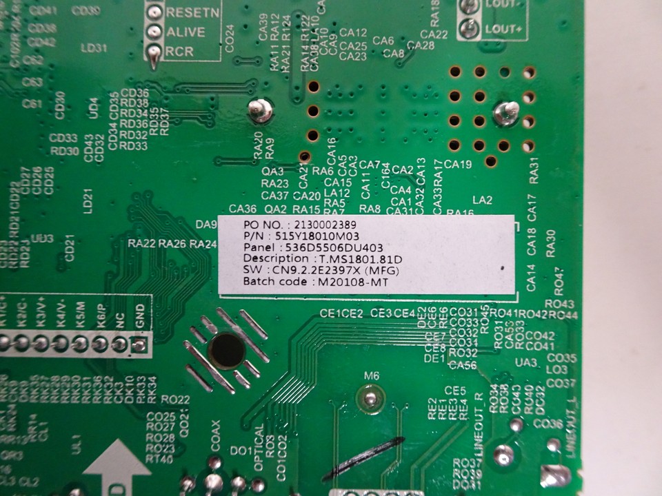 Element E4AA55R Main Board (T.MS1801.81) M20108-MT | eBay