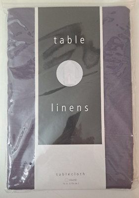 Table Linens 70" Round Plum, Cloth Tablecloth Kohl's | eBay