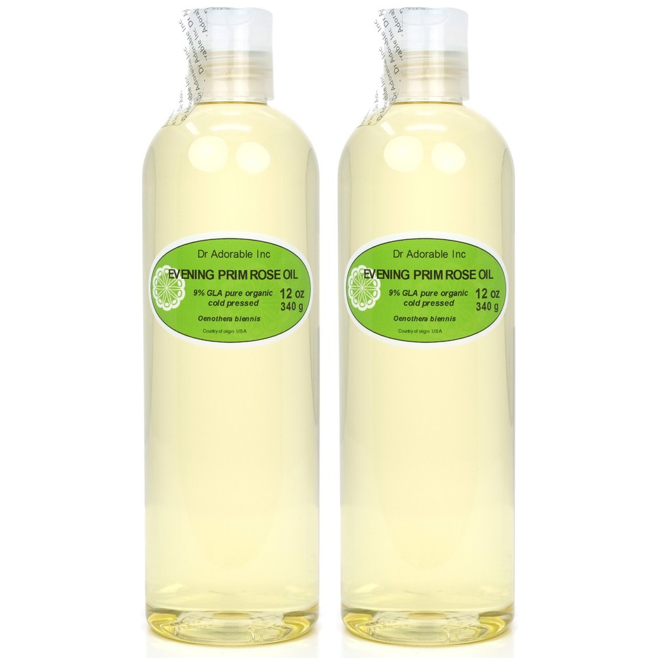 Premium 100% Pure Organic Cold Pressed Best Evening Primrose Oil 2 oz ...