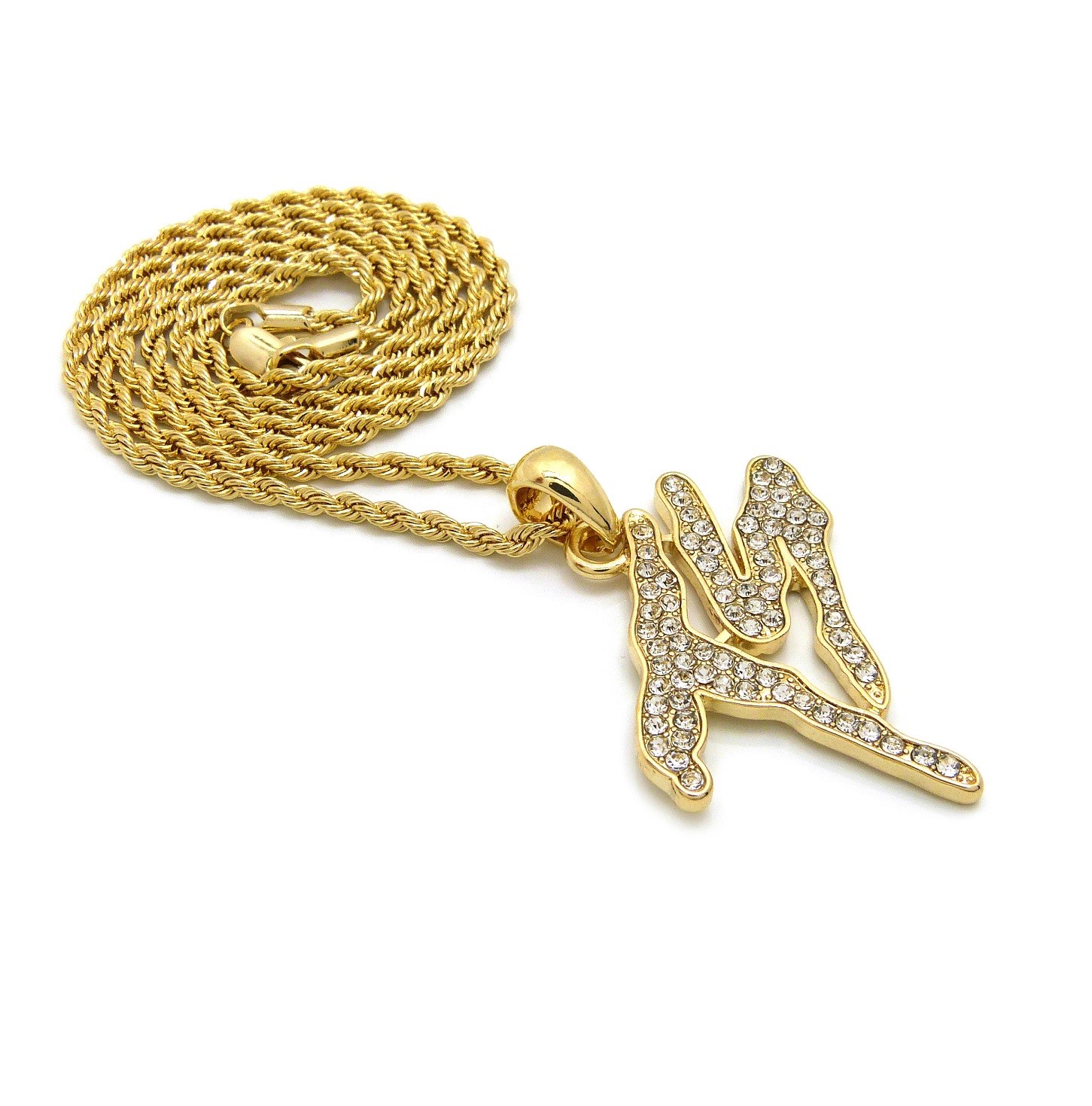 NEW 'TS' PENDANT & 24" BOX/CUBAN/ROPE CHAIN HIP HOP NECKLACES - XSP665 ...