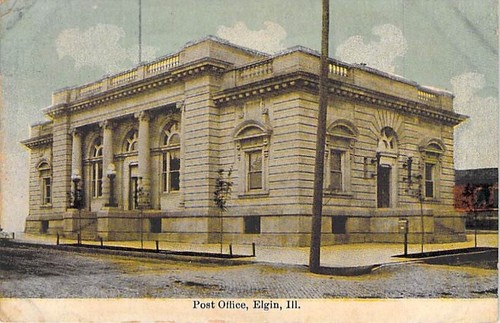 Post Office, Elgin, Ill., Posted 1913 | eBay