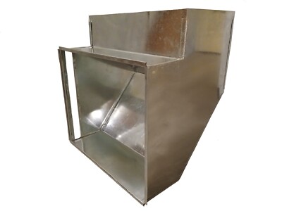 HVAC sheet metal Return Air Boot with filter slot 14"x20"; Duct Size 20 ...