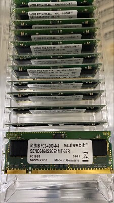 SEN06464S2CE1MT-37R Swissbit 512MB DDR2 533MHz PC2-4200 200pin SODIMM ...