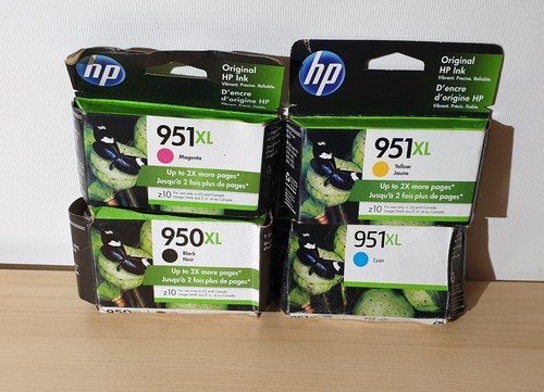 4-PACK HP GENUINE 950XL Black & 951XL Color Ink OFFICEJET PRO 8630 ...
